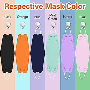 60Pcs KF94 Disposable Face Masks, KF94 Mask, Fish Mouth Type Aldult Safety Four Layer Protective Cup Type mask,Comfortable Breathable,and Protection Rate of 95%, Suitable for all Adults (Pure)