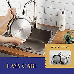 Legend Cookware SuperStainless Non-Stick Skillets - 5-Ply Stainless Steel + Aluminum - 2-Ply PFOA-Free Non-Stick - All Cooking Surfaces + Oven - Lids Sold Separately - 1 ea. 8" & 10" Fry Pans