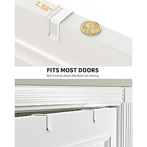 Moforoco White 9-Tier Over The Door Pantry Organizer, Pantry Organization And Storage, Metal Hanging Spice Rack Shelves Door, Home & Kitchen Essentials, Laundry Room Bathroom Organization