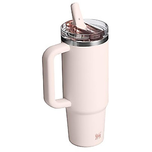 Stanley Quencher ProTour Flip Straw Tumbler with Leakproof Lid 30 oz | Built-In Straw & Handle | Cupholder Compatible for Travel | Insulated Stainless Steel Cup | BPA-Free | Rose Quartz