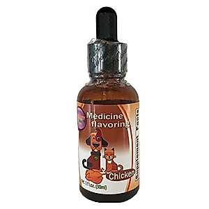 Pet Yummy Meds Vet Veterinary Medication Flavoring Chicken Flavor Drops for Pharmacy Prescription Drugs Medicines Pet Friendly Birds Cats Dogs