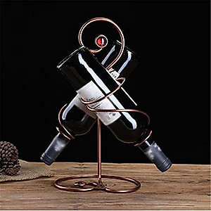 DOUBA European-Style Wine Rack 2 Bottles of Metal Wine Rack Storage Rack Wine Cabinet Wine Rack Kitchen Display Wine