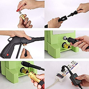 Mrliance Electric Pressure Washer 2.9GPM 1800W 5 Spray Tips+Soap Bottle, Power Washer Cleaner for Fences, Patios, Cars,