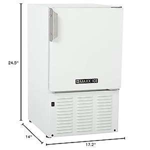 Marine Crescent Ice Maker - 23 lbs. - Stainless-North America Plug Type