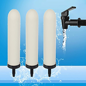 HUI NING 10-inch Replacement Ceramic Filter Candle with Activated Carbon for Countertop Gravity Water Filter System,Household Water Bucket, Water Cooler Filtration Systems Water Pitcher