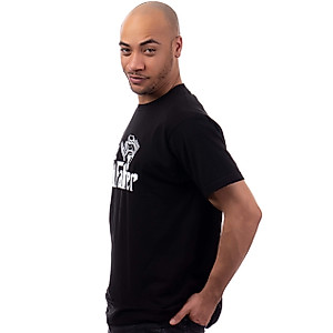 Ann Arbor T-shirt Co. The Rodfather | Funny Hotrod Garage Joke Truck Car Guy Mechanic Auto Racing Hot Rod T-Shirt for Men Dad Grandpa-(Adult, L) Black