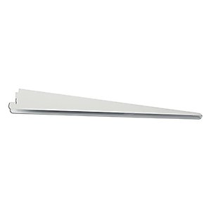 Rubbermaid Twin Track System Bracket, 14.5", White, Adjustable Custom Closet Organization, Heavy Duty