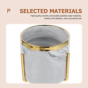 2sets Silverware Organizers Stainless Fruit Bracket A Planter Flower and Practical Pencil Grey Pen Serving Spoon Drying Metal Toothpicks Eating Decorative Kitchen Salad Fork