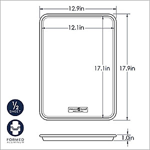 Nordic Ware Naturals NonStick Half Sheet and Quarter Sheet Set 24 inches