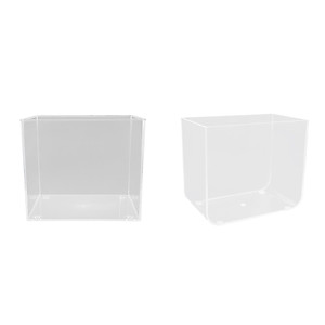 ZHIZHOUNEY Transparent Plastic Fish Bowl with Anti Slip Bottom Aquarium Aquatic Pet Supplies Practical Fish Tank Flower Plant Vase Plastic Aquarium Tank Plastic Aquarium Tank Large