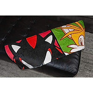 JUST FUNKY Sonic The Hedgehog Warhol Throw Blanket | 45 x 60 Inch Large Fleece Blanket