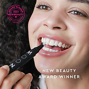 MOON Teeth Whitening Pen, Brush Every Tooth White, On-The-Go Whitener for A Brighter Smile, Gentle on Sensitive Teeth, 30+ Uses, Vegan, Vanilla Mint Flavor