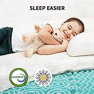 Dreamsmith 3 Inch 5-Zone Memory Foam Mattress Topper, Cooling Gel Infused Foam Mattress Topper, CertiPUR-US Certified, Queen