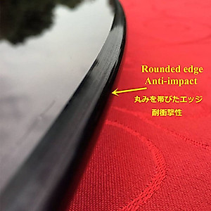 10MM Thick Lazy Susan, 24'' 28'' 32'' 36'' 40'' Large Tempered Glass Turntable Serving Plate,360-degree Dining Table Rotating Tray,Smooth/Silent/Durable (Size : 24in/60cm)