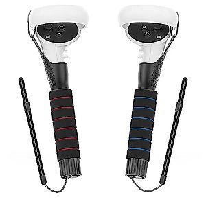 AMVR Handle Attachments Accessories for Quest 2/Quest/Rift S Controllers Extensions, Vr Gorilla Tag Long Arms Extension Grip,Compatible with Oculus/Meta Quest 2 Beat Saber Handle, Supernatural, etc.