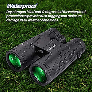 USCAMEL 12x42 HD Binoculars for Adults with Upgraded Phone Adapter, High Power Binoculars for Bird Watching Hunting Stargazing Camping Concerts Sports