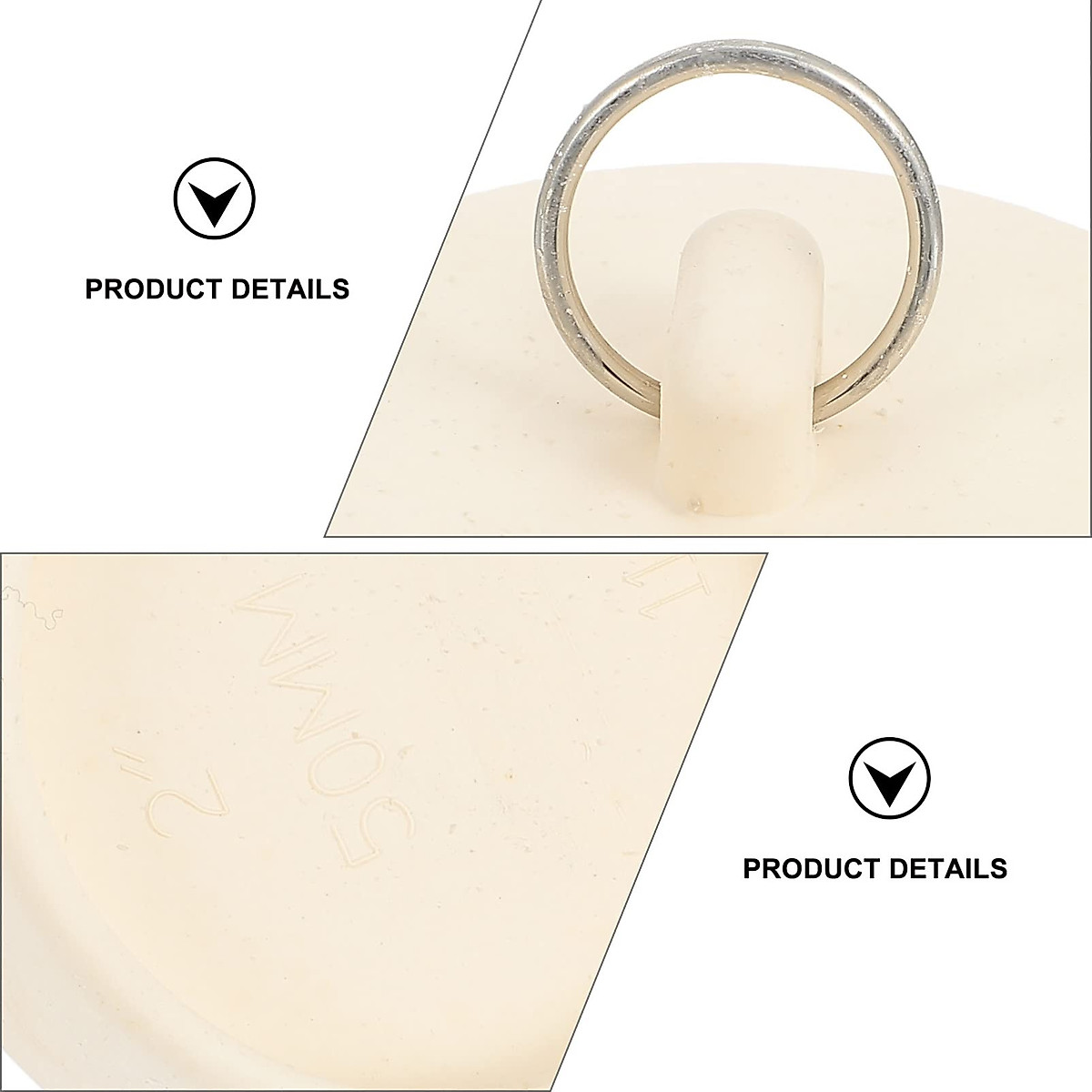 6pcs Rubber Sink Stopper Tub Stopper Kitchen Sink Stopper Drain Stopper Tub Drain Parts Bathroom Bath Stopper Bath Plugs Kitchen Sink Plug Sink Water Stopper Bathtub Plugs