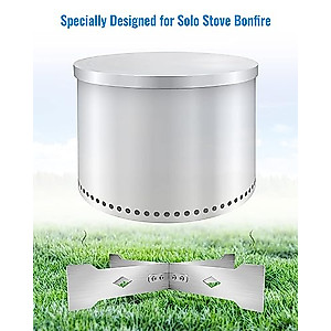 Stand Fit for Solo Stove Bonfire, 304 Stainless Steel Base Fireplace Tools Outside Firepits Stand, Outdoor Fire Pits Wood Burning and Camping Accessories