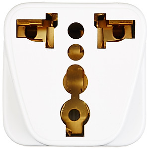 CKITZE BA-6 Universal 2 in 1 Plug Adapter Type A for USA, Canada, China, Japan & More - CE Certified