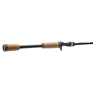 Dobyns Rods Sierra Micro Series 7’0” Casting Bass Fishing Rod | SSM703C | Med-Heavy Fast Action | Modulus Graphite Blank w/Kevlar Wrapping | Fuji Reel Seat | Baitcasting Rod | Line 10-17lb Lure ¼-¾oz, Black/Sage Green (SSM 703C)