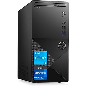 Dell Vostro 3910 Desktop Computer | 12th Gen Intel 4-Core Processor | 16GB DDR4 RAM | 256GB SSD + 1TB HDD | Intel UHD Graphics 730 | WiFi 6 | DVD-RW | Display Port | HDMI | Windows 11 Pro
