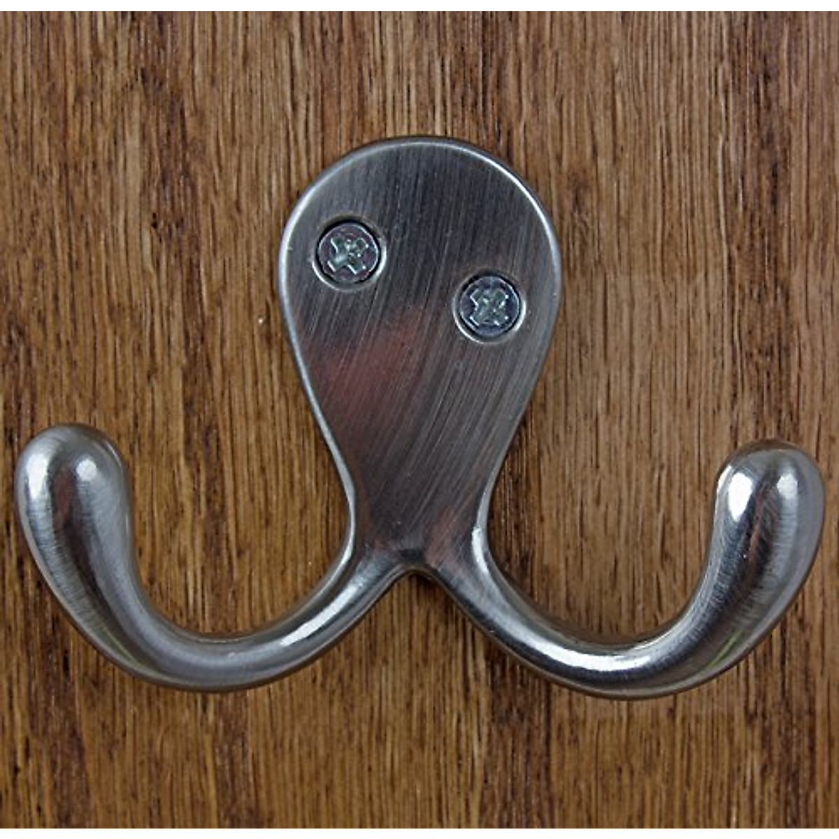 GlideRite Hardware 7511-SN-10 2” Satin Nickel Octopus Double Hooks 10 Pack