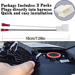 4 Pack 72-8104 Speaker Harness Adapter for Toyota Speaker Wire Harness Adapter Plug Compatible with Toyota Tacoma Tundra Camry Corolla 4 Runner Scion Pontiac Speaker Wiring Harness Adapter