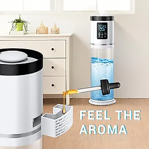 Humidifiers for Bedroom Large Room with Clear Tank, 7-Color Ambient Light,8L 2.1Gal 36dB Ultrasonic Cool Mist Humidifiers with Humidistat, Essential Oil Tray for Home Bedroom Office