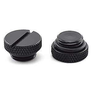 SDTC Tech 6 Pack G1/4" Plug Fitting with O-Ring for PC Water Cooling Systems, Black