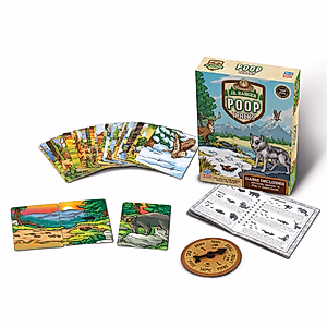 Masterpieces Jr Ranger Poop Tracks Card Game, Ages 6+, 2-6 Players, Medium