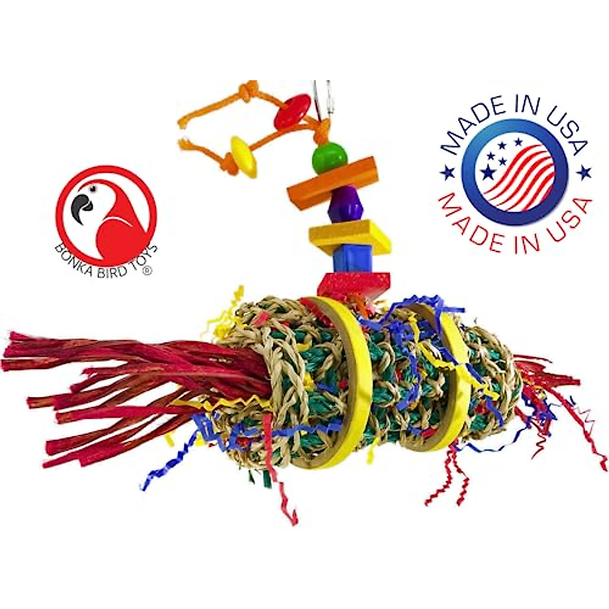 00687 Firecracker Jr. Bird Toy Parrot cage Toys Cages Foraging Cockatiel Conure