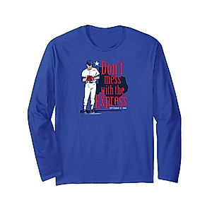 Nolan Ryan - Don't Mess With The Express - Texas Baseball Long Sleeve T-Shirt
