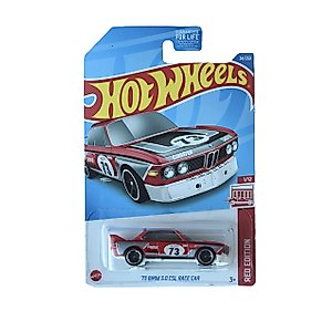 Hot Wheels '73 BMW 3.0 CSL Race Car, Red Edition 1/12