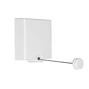 TYXTYX Airer Washing Line Clotheslines No Sagging Portable Elastic Laundry Stainless Steel Reel Clothes Pole Dryer Cord Outdoor Indoor Balcony Space Saving (Color : White)