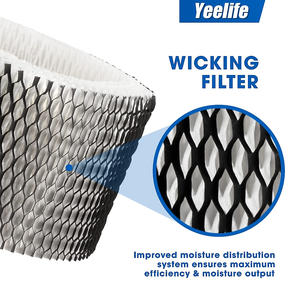 6 Pack HWF62 Humidifier Filter Compatible with Sunbeam Humidifier Filter SCM1100 & Holmes Replacement Filter, Sunbeam Filter A, SCM1701, SCM1702, SCM1762, SCM2409