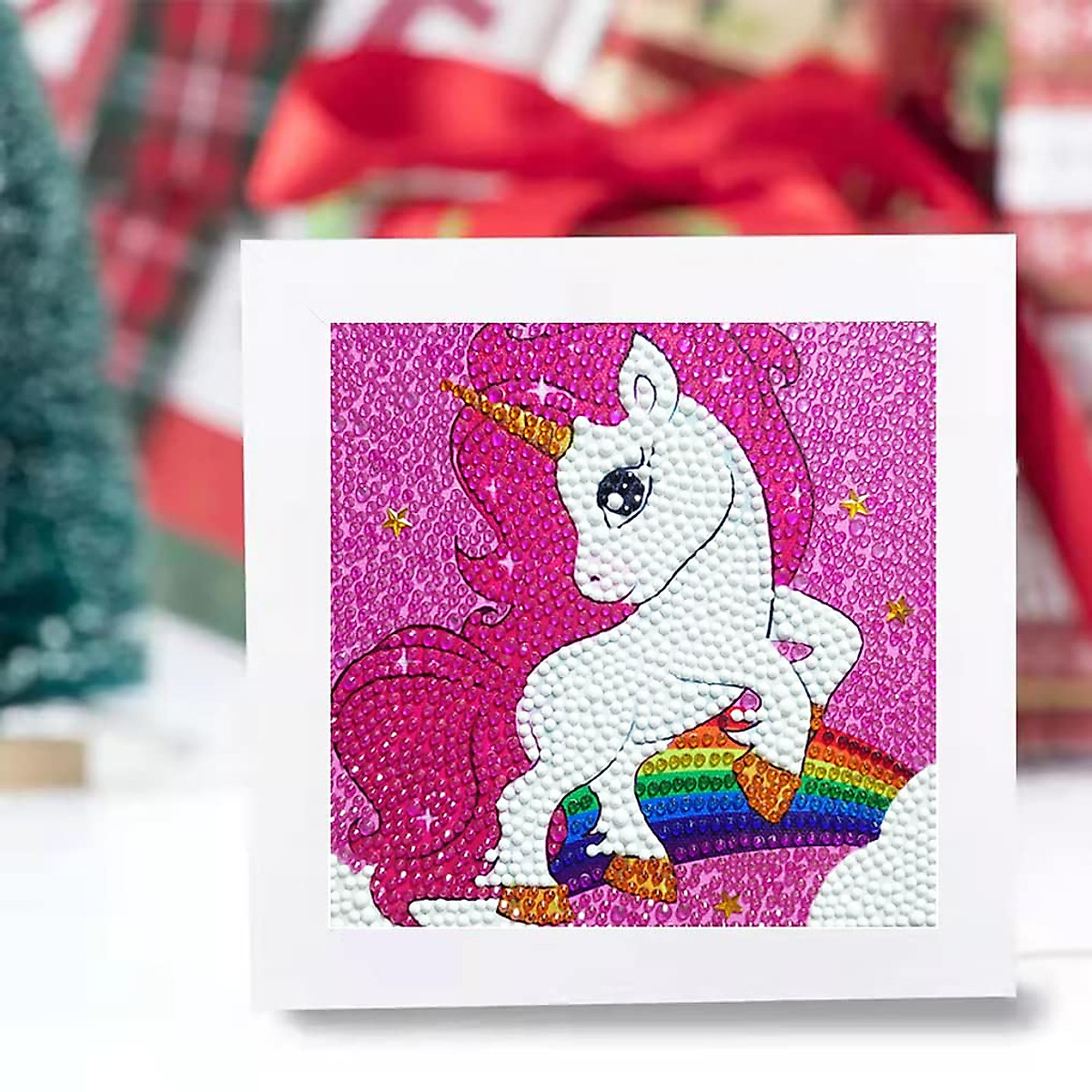 SOTYIOO Diamond Painting Kit for Kids, 6 Pieces 5D Full Drill Diamond Painting Kits for Beginners DIY Diamond Art Craft Set for Home Wall Decor 6x6 inch