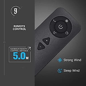 YYDS Wall Mounted Fan,Industrial Electrical Fan,12inch Bladeless Desk Fan,Metal 3 Speed OfficeBedrooms Floor Fan,with Remote ControlTimer, Quiet Cooling Air(SilverBlack), White