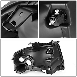 Pair of Smoked Housing Amber Corner Headlight Lamps Kit Compatible with Ford Expedition U324 07-14