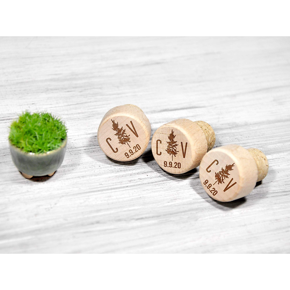 Custom Wine Stopper Personalized Party Favors Etched Wine Corks Housewarming Gift for Couple Engraved Wine Bottle Toppers Keepsake Gift Wine Gifts Personalized Wedding Gift Wine Stoppers Bulk