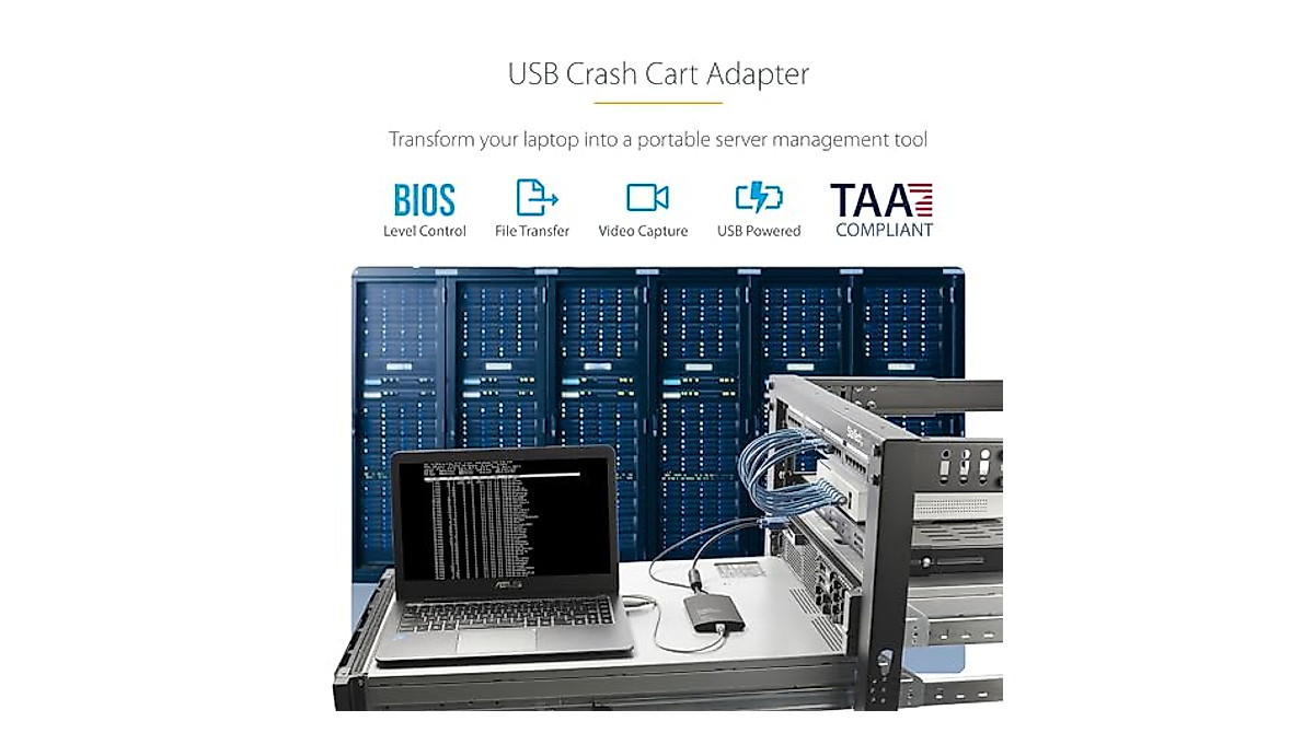 StarTech Portable Laptop Crash Cart Adapter - USB/VGA KVM