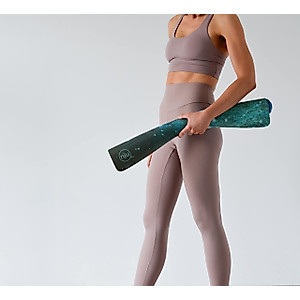 Premium Eco Yoga Mat Travel Interstellar by NIUME | Natural Rubber & Vegan Suede Microfiber - biodegradable, non-slip, grip that adjust to your practice | Profesional | Lightweight | Perfect for Hot Yoga, Bikram, Vinyasa, Pilates & Sweaty Workouts | 183 c