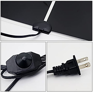 APlayfulBee Reptile Heating Pad with Temperature Adjustment 7W/ 14W/ 20W Under Tank Terrarium Heater Heat Mat for Turtle, Tortoise, Snakes, Lizard, Gecko (14W)