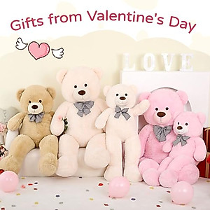 MaoGoLan Huge Pink Stuffed Animals 47 inch Life Size Cute Teddy Bears Big Giant Teddy 4 Feet for Baby Girls Shower Decorations