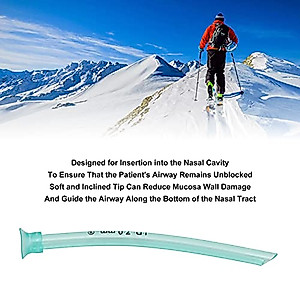 SPYMINNPOO Nasal Pharyngeal Airway,PVC Nasopharyngeal Tube Disposable Nasopharyngeal Airway for Vomiting Oral Trauma