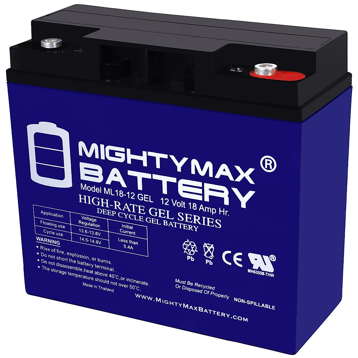 Mighty Max Battery 12V 18AH Gel Replacement Battery for ES 2500 Booster ES1217