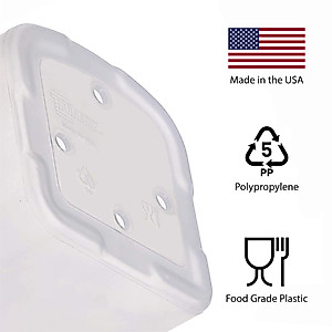 Buddeez Bread Buddy Bread Box Loaf Plastic Storage Container Holder for Kitchen Countertop - Breadbox Containers, Set of 2