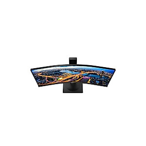 Philips Curved Monitor 346B1C 86 cm (34-inch) (HDMI, DisplayPort, USB-C, USB Hub, 3440 x 1440, 100 Hz, FreeSync, 5ms Response Time) Black