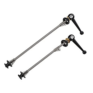 GAFOKI Bike Wheel Hub Skewers 1 Pair Mountain Practical Skewers Bicycles Portable Release Hub Alloy Titanium for Wheel Qr Quick BMX Bike Road MTB Bike Quick Release Skewer