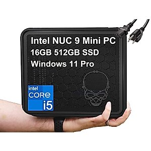 Intel NUC 9 NUC9i5QNX Mini PC Business Desktop (Intel 4-Core i5 (>i7-1065G7), 16GB RAM, 1TB SSD) Support 3 Monitors, 2 x Thunderbolt 3, HDMI, WiFi 6, Ethernet, 3-Yr WRT, Win 11 Pro