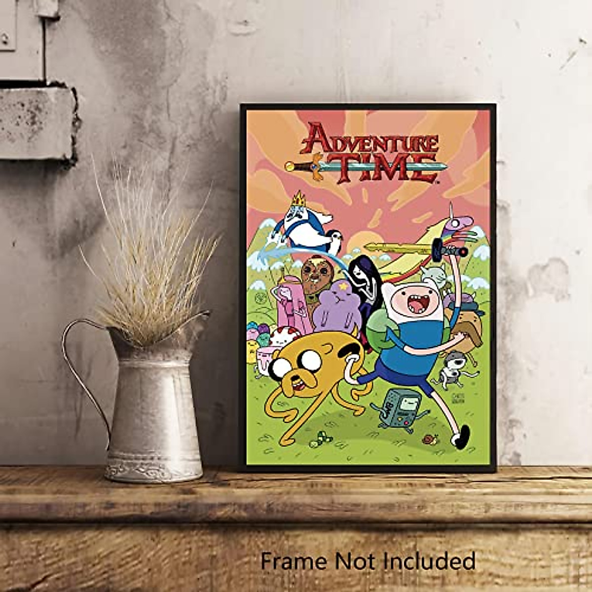 XIHOO Christ-EZ Anime Cartoons Adventure Time Wall Art Print Poster Home Decor Premium - Matte poster Frameless Gift 11 x 17 inch(28cm x 43cm)